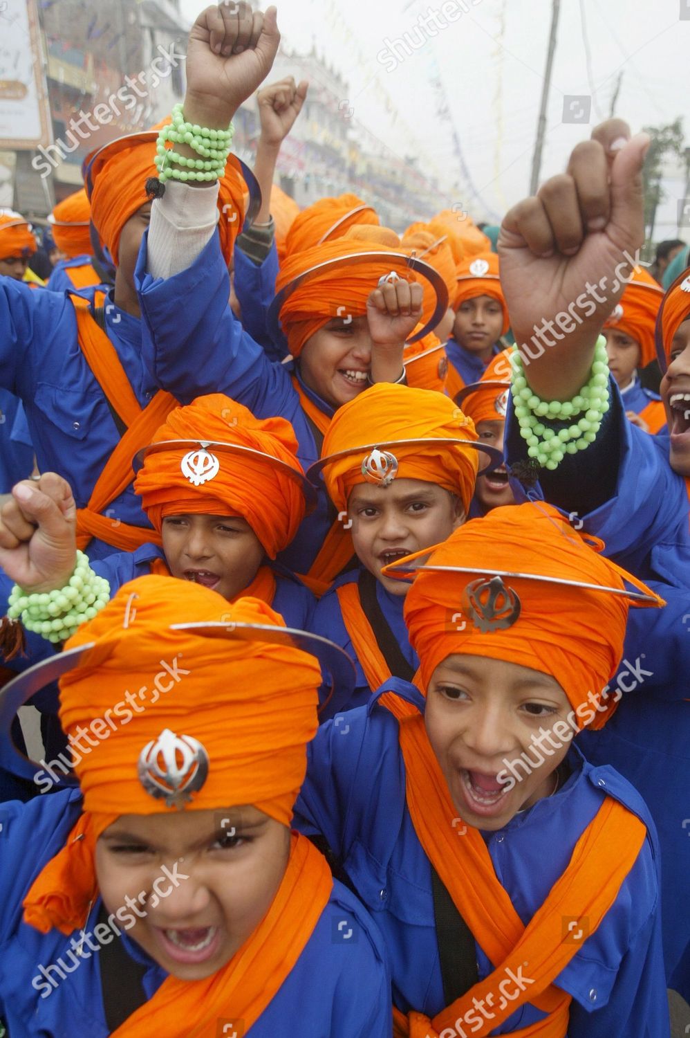 Sikh Children Wearing Traditional Attire Shout Editorial Stock Photo ...