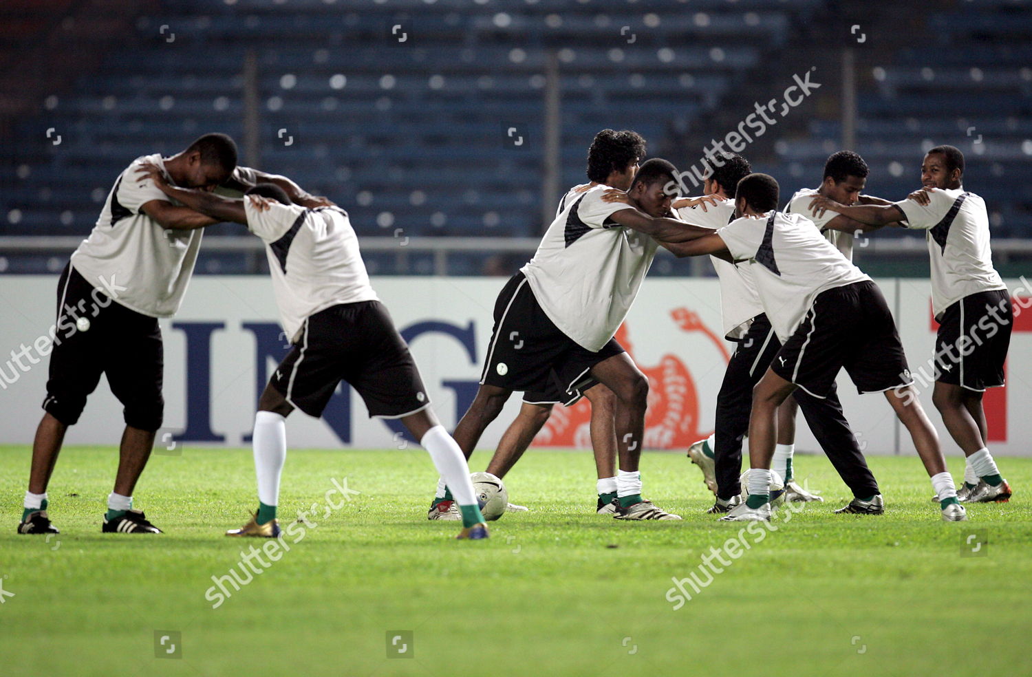 Saudi Arabian National Soccer Team Players Editorial Stock Photo ...