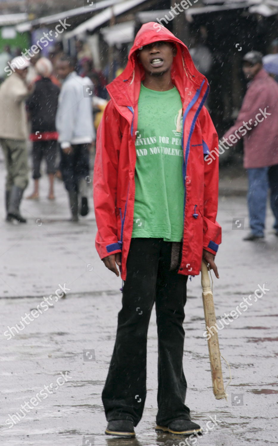 Man Loyal Government Patrols Area Mathare Editorial Stock Photo - Stock ...
