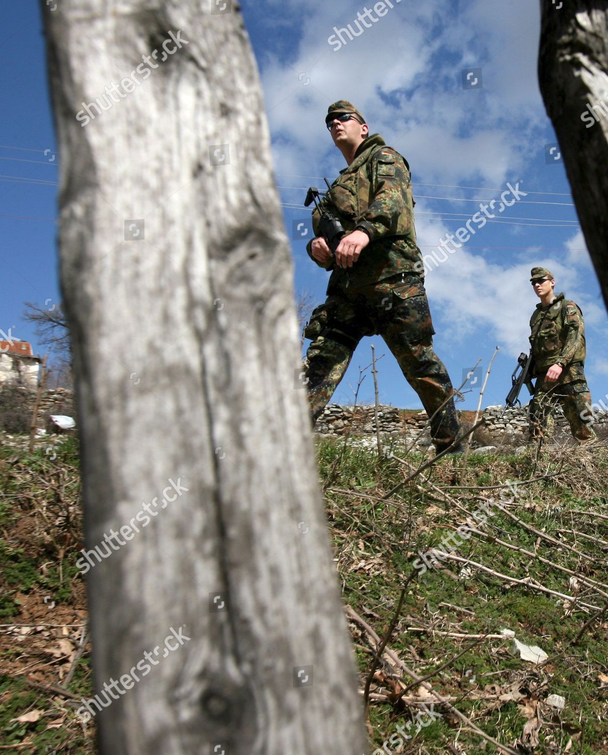 German Soldiers Serving Natoled Peacekeeping Mission Editorial Stock ...