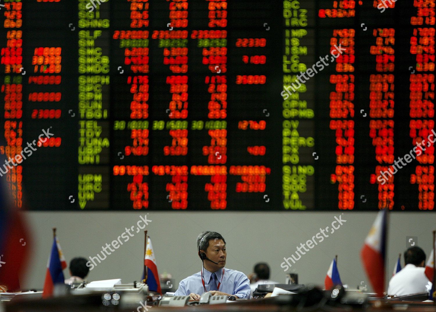 Filipino Employee Philippine Stocks Exchange Pse Editorial Stock Photo ...