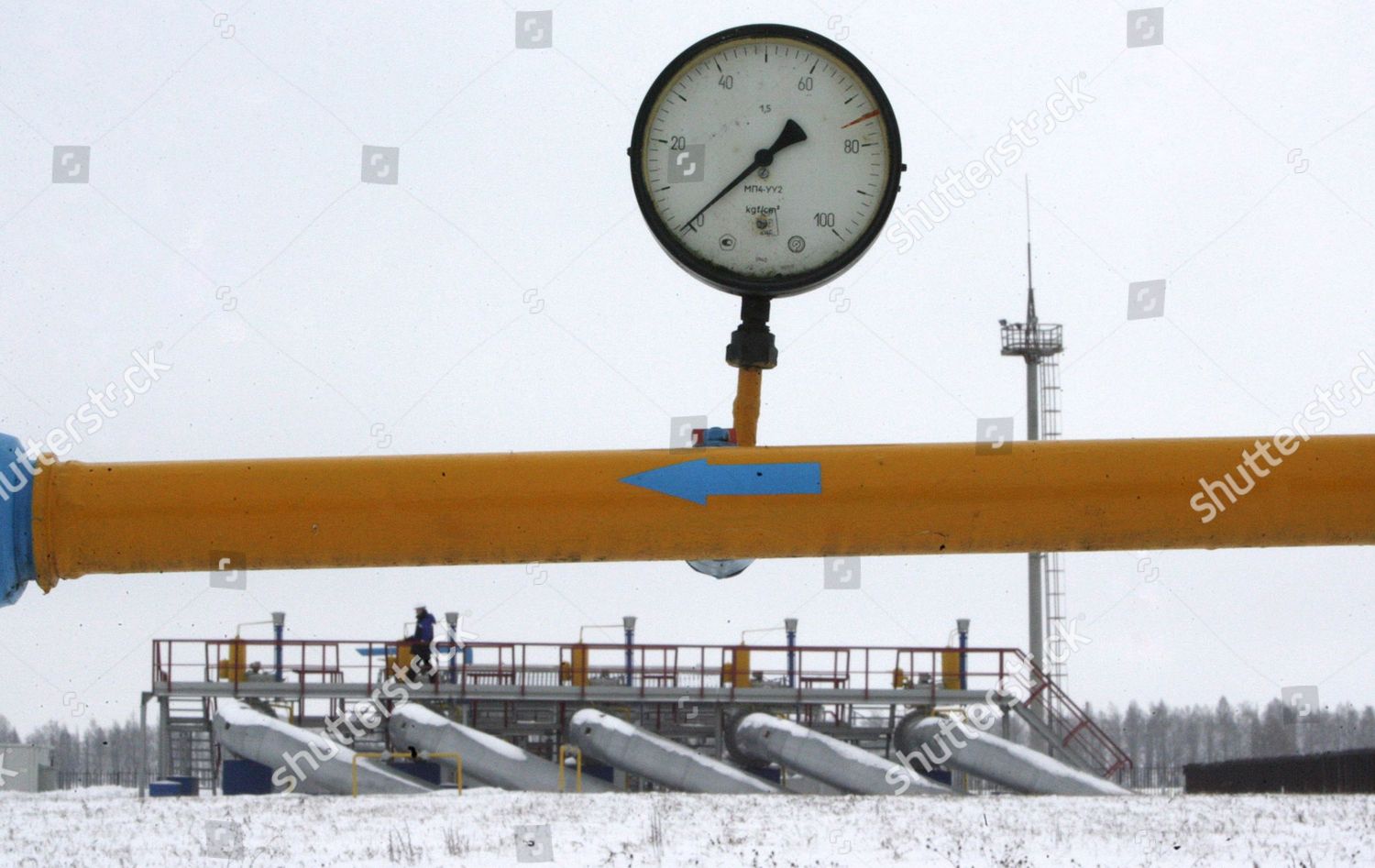 View Installations Gas Measuring Station Sudzha Editorial Stock Photo ...
