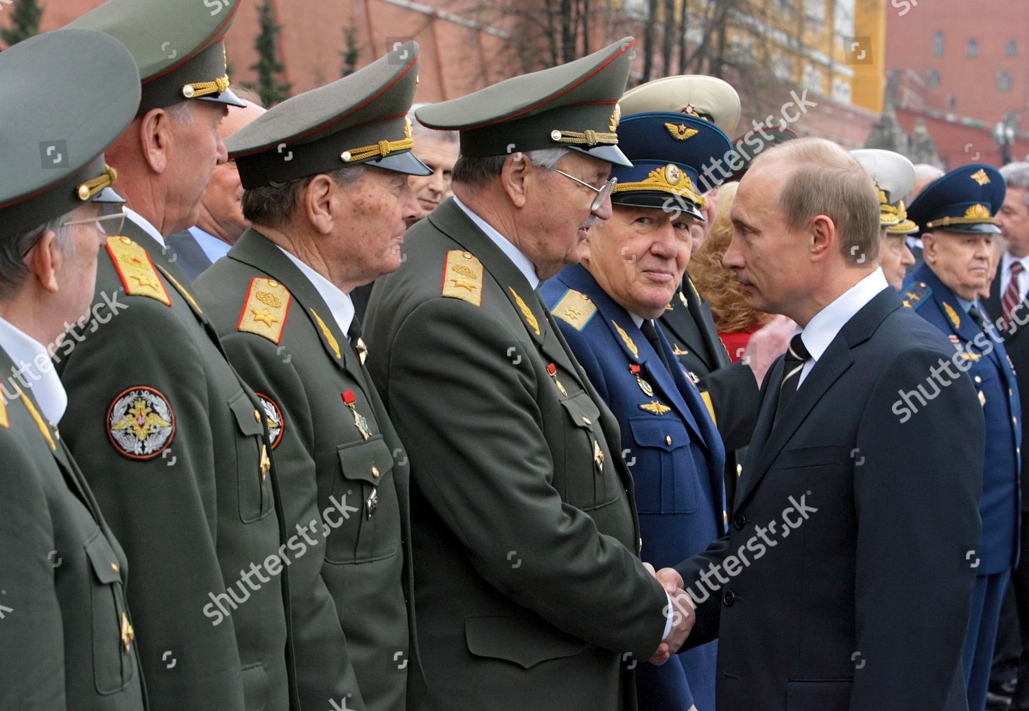 Russian President Vladimir Putin Shakes Hand Editorial Stock Photo ...