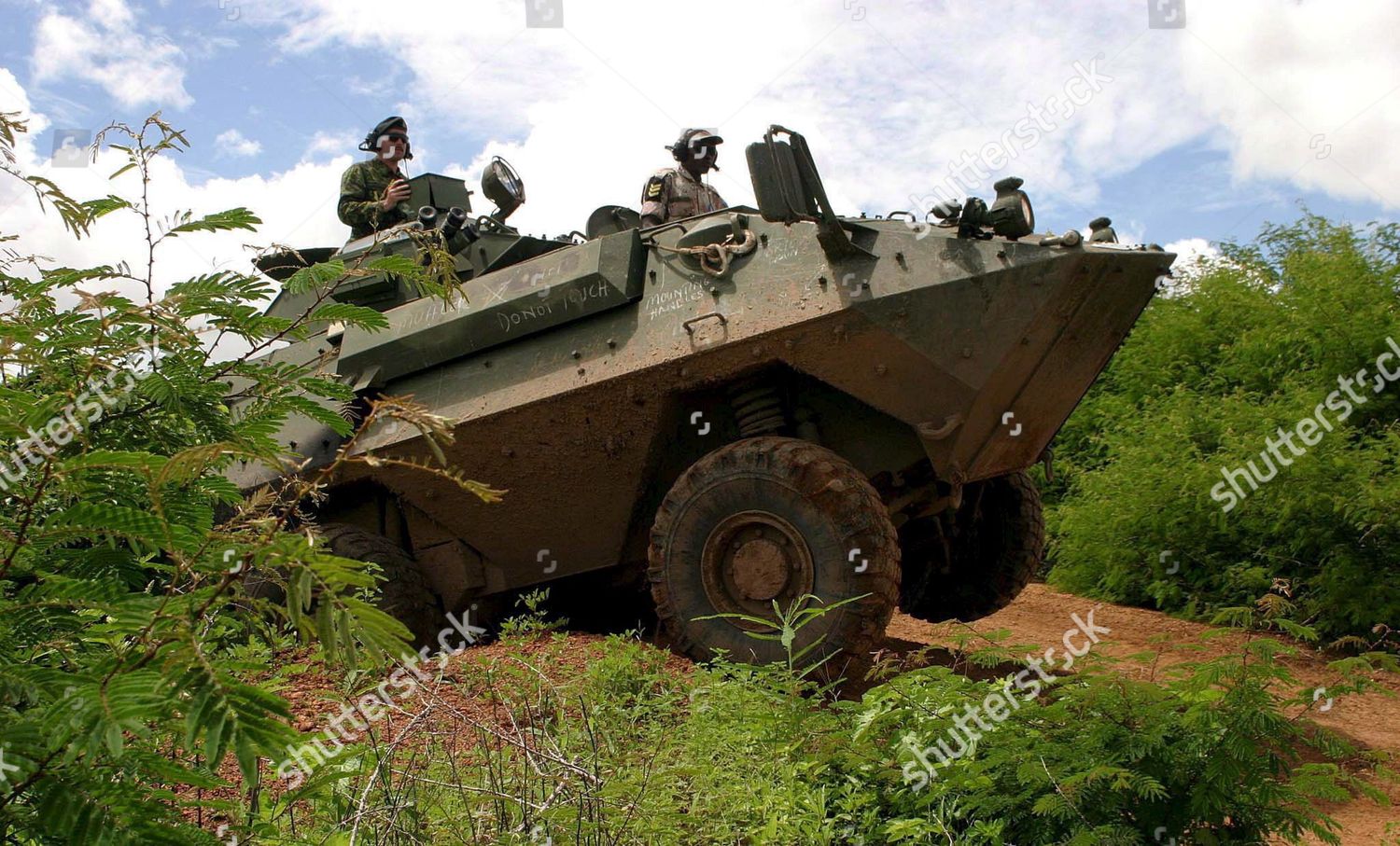 Canadian Army Vehicle Driven By Rwandan Editorial Stock Photo - Stock ...