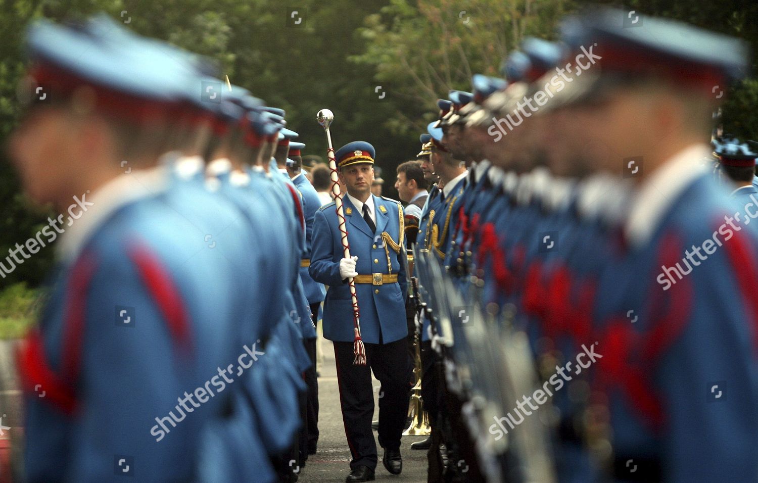 Serbian Officer Checks Uniform Members Guard Editorial Stock Photo ...