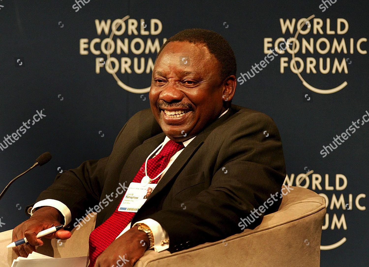 Cyril Ramaphosa Chairman Shanduka Group South Editorial Stock Photo ...