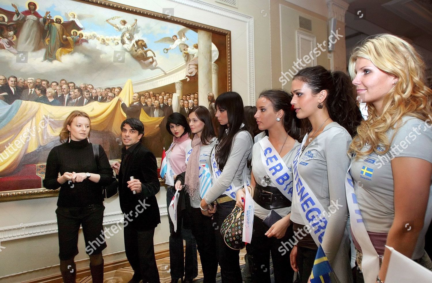 Miss Europe 2006 Participants Listen During Editorial Stock Photo ...
