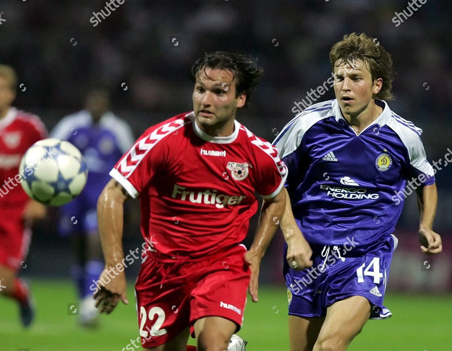 David Pallas L Thun Fights Ball Editorial Stock Photo - Stock Image ...