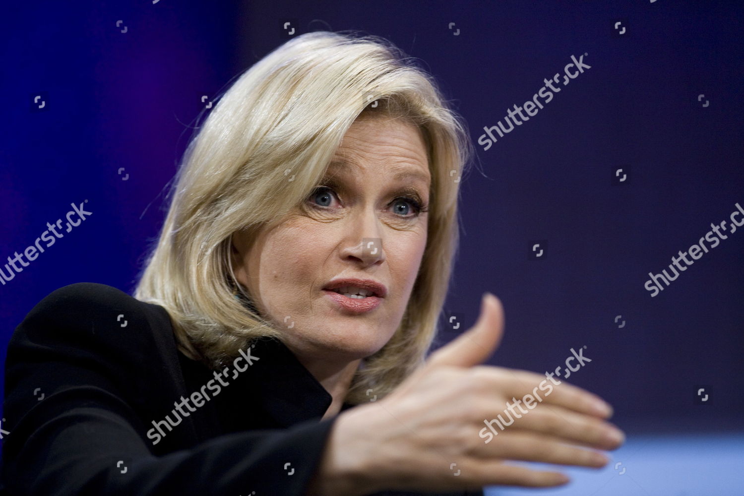 Abc News Anchor Diane Sawyer Speaks Editorial Stock Photo - Stock Image ...