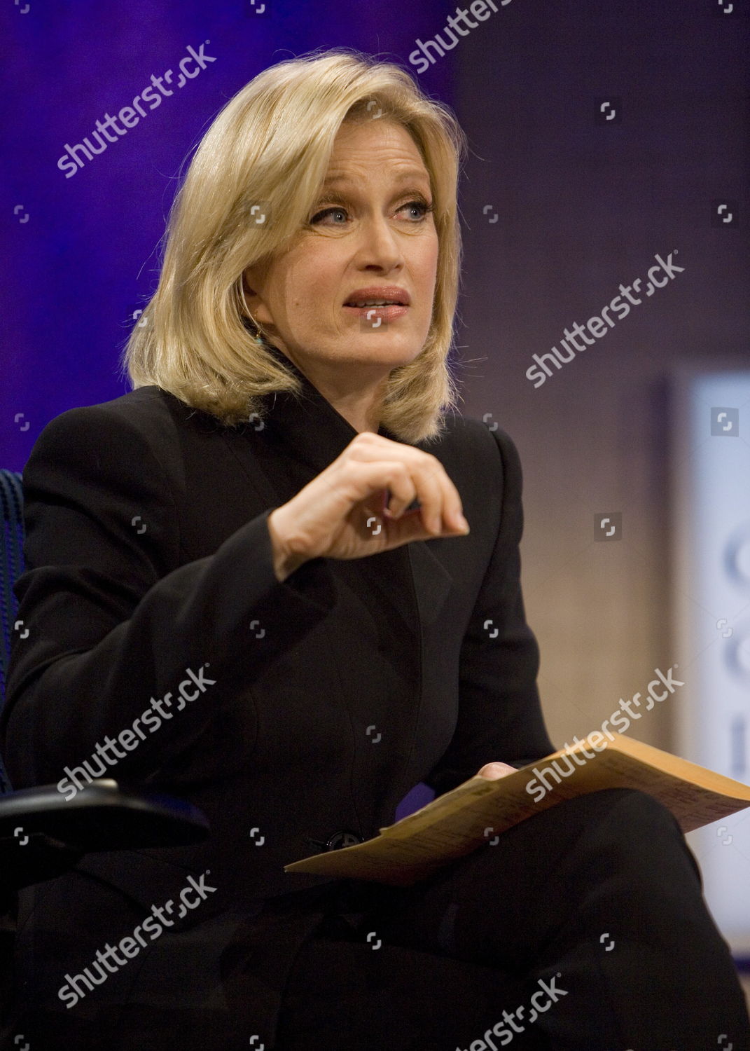 Abc News Anchor Diane Sawyer Speaks Editorial Stock Photo - Stock Image ...