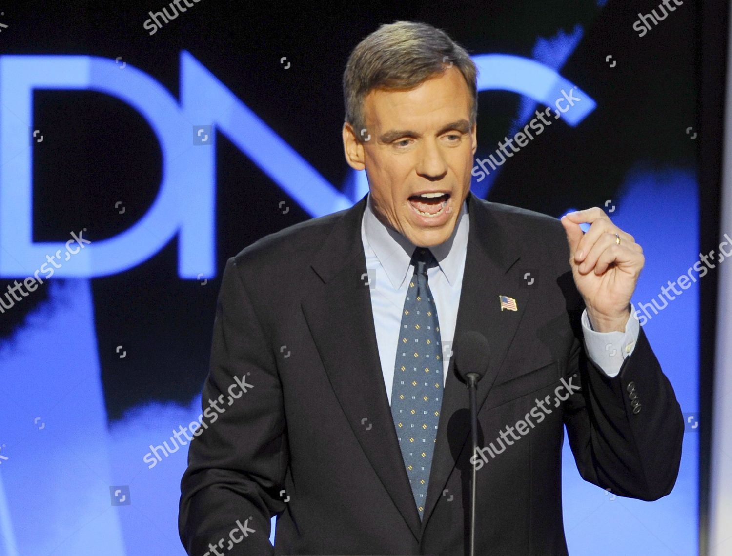 Virginia Governor Mark Warner Addresses 2008 Editorial Stock Photo ...