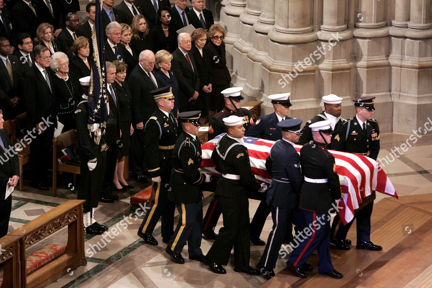 Casket Former Us President Gerald R Editorial Stock Photo - Stock Image ...