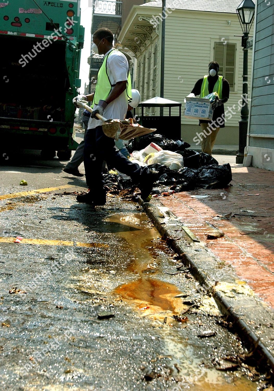 Sanitation Works Pick Rotting Stinking Garbage Editorial Stock Photo ...