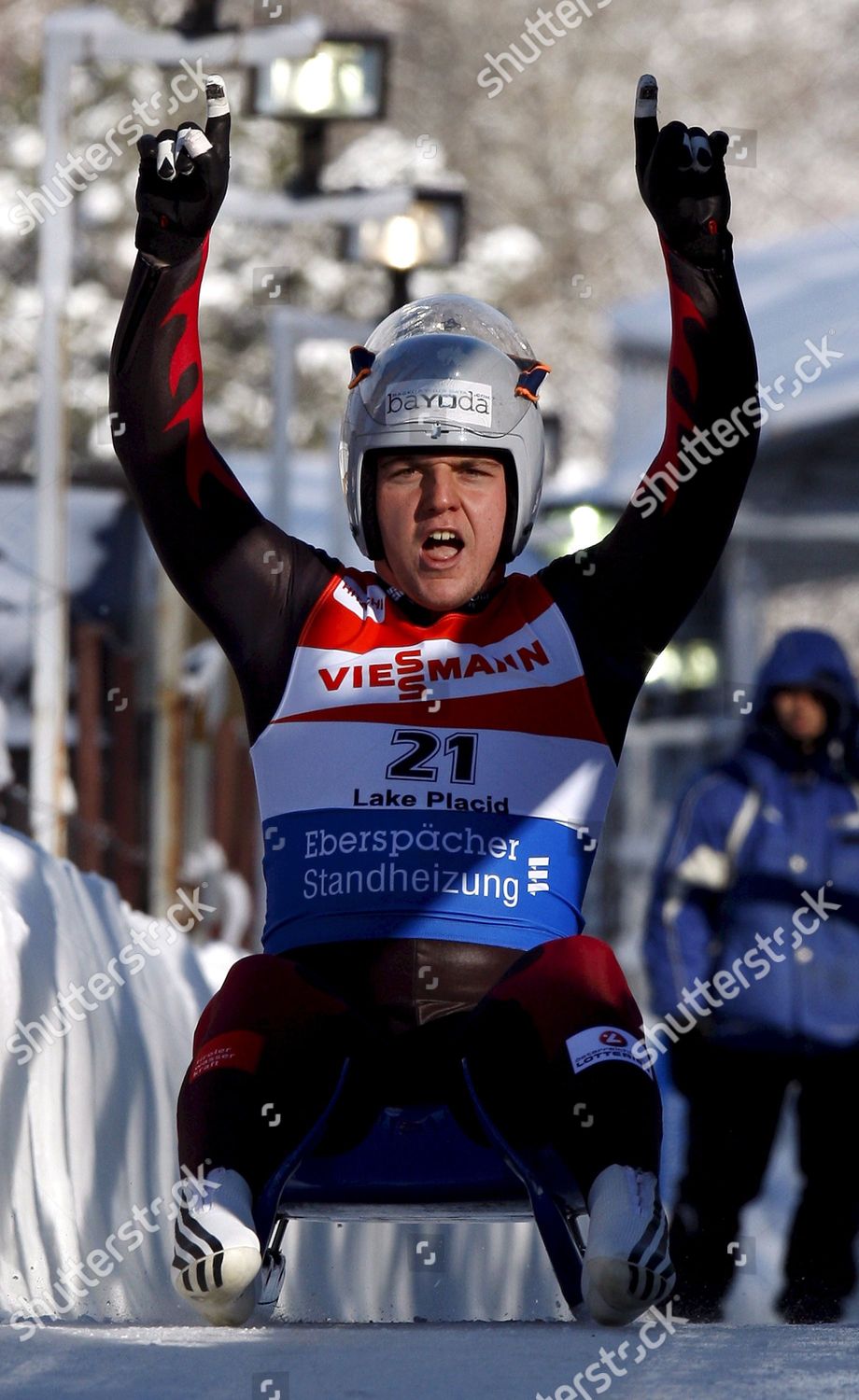 Daniel Pfister Austria Celebrates After Finishing Editorial Stock Photo ...