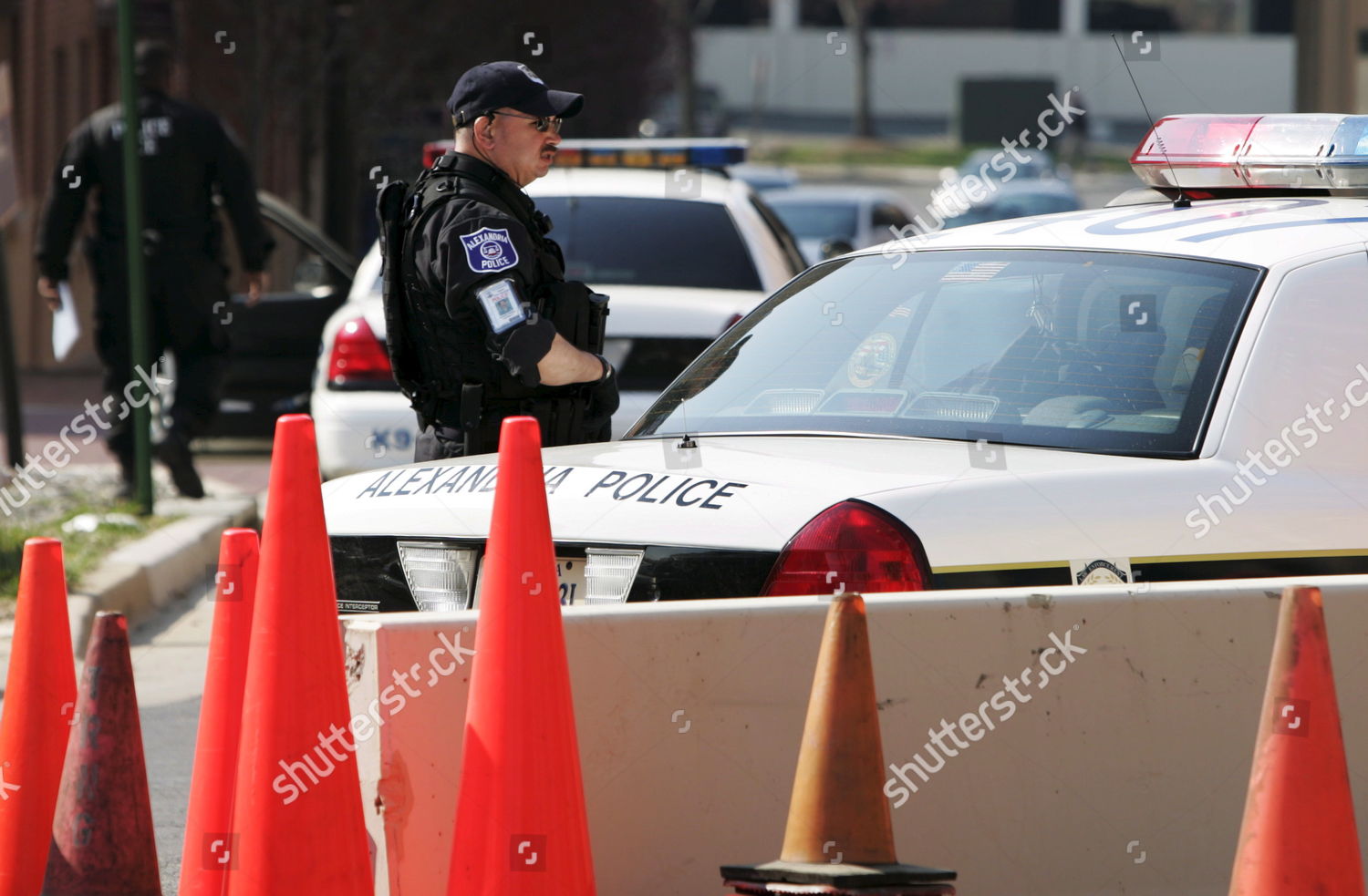 Alexandria Police Officer Patrols Alexandria Federal Editorial Stock ...