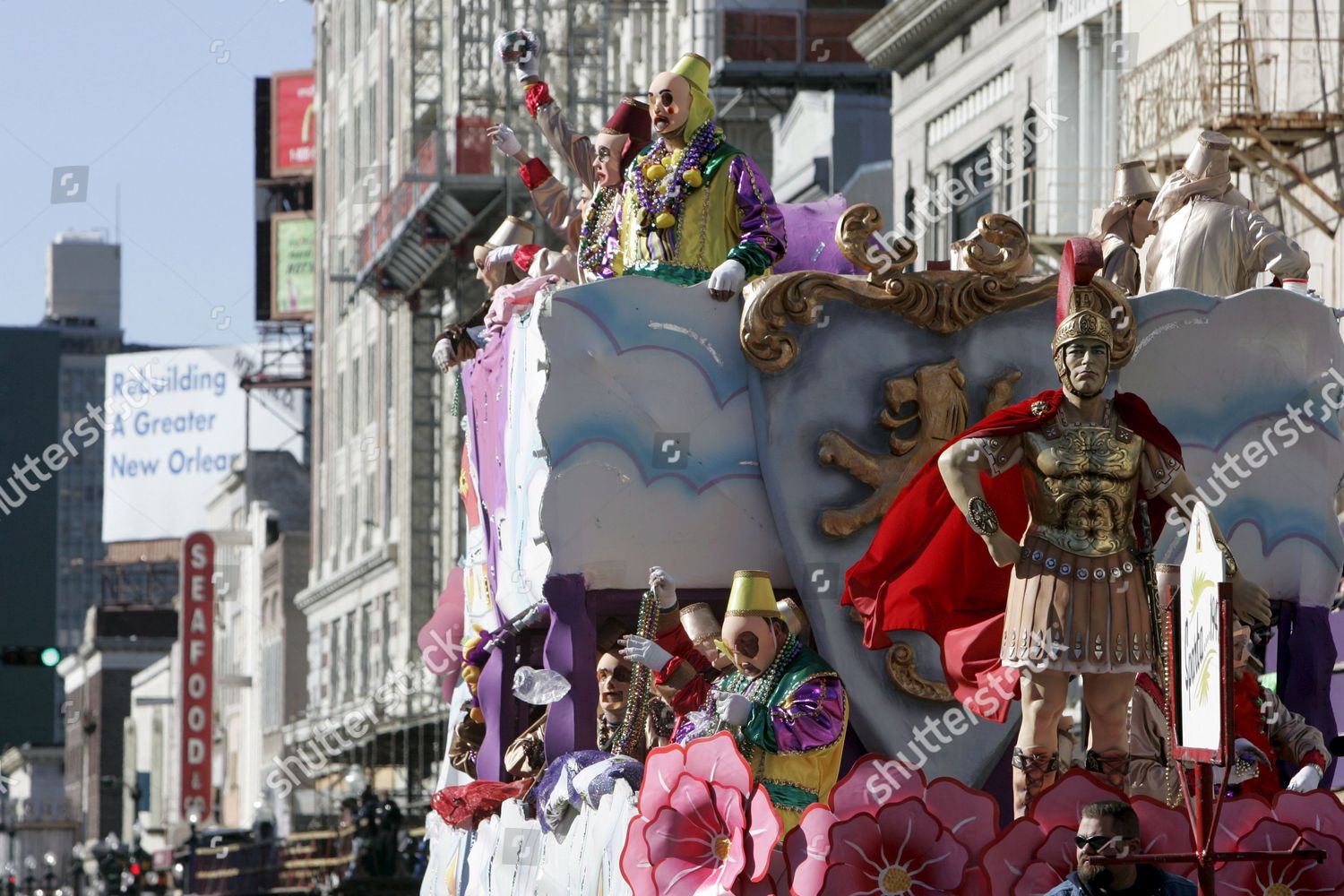 Riders On Float Krewe Thoth Parade Editorial Stock Photo - Stock Image ...