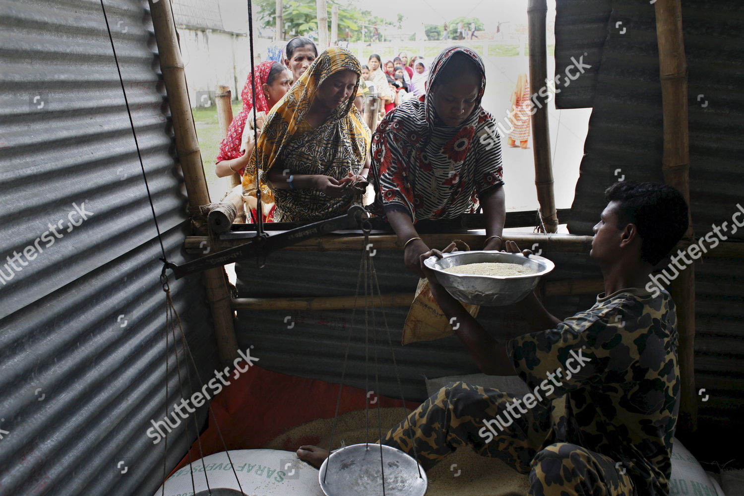 Bangladeshi People Low Income Groups Stand Editorial Stock Photo ...
