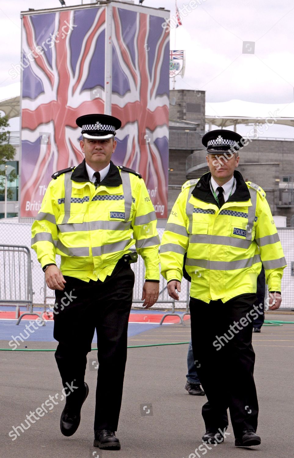 British Police Officers Patrol Silverstone Race Editorial Stock Photo ...