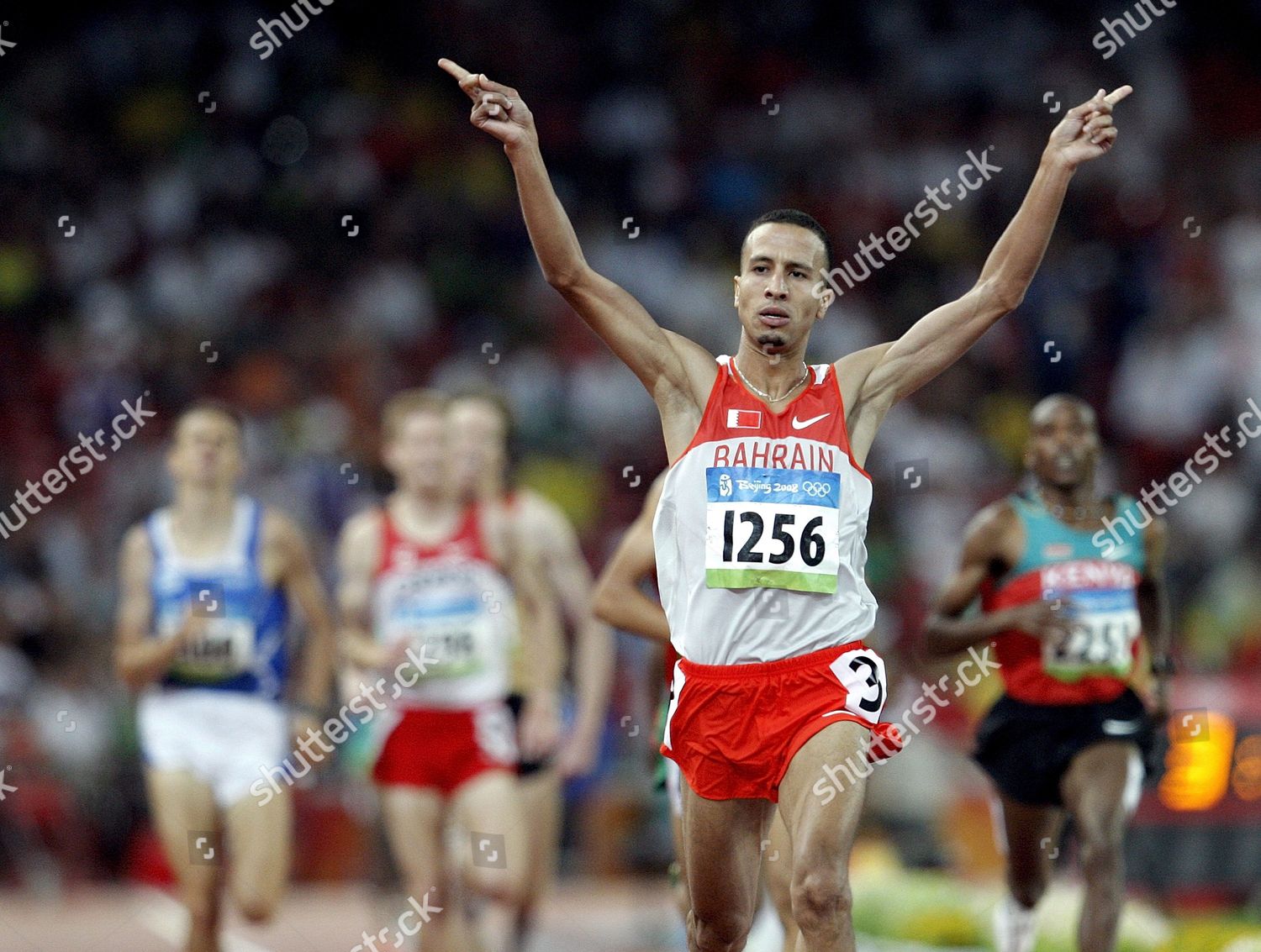 Rashid Ramzi Bahrain Reacts He Crosses Editorial Stock Photo - Stock ...