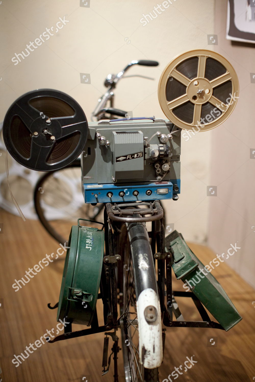 Portable Cinema Projector On Back Bicycle Editorial Stock Photo - Stock ...