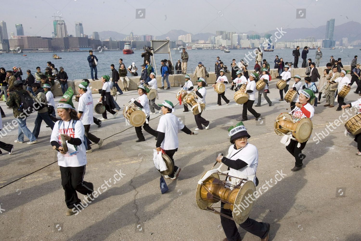Korean Women Peasants March Drums On Editorial Stock Photo - Stock ...