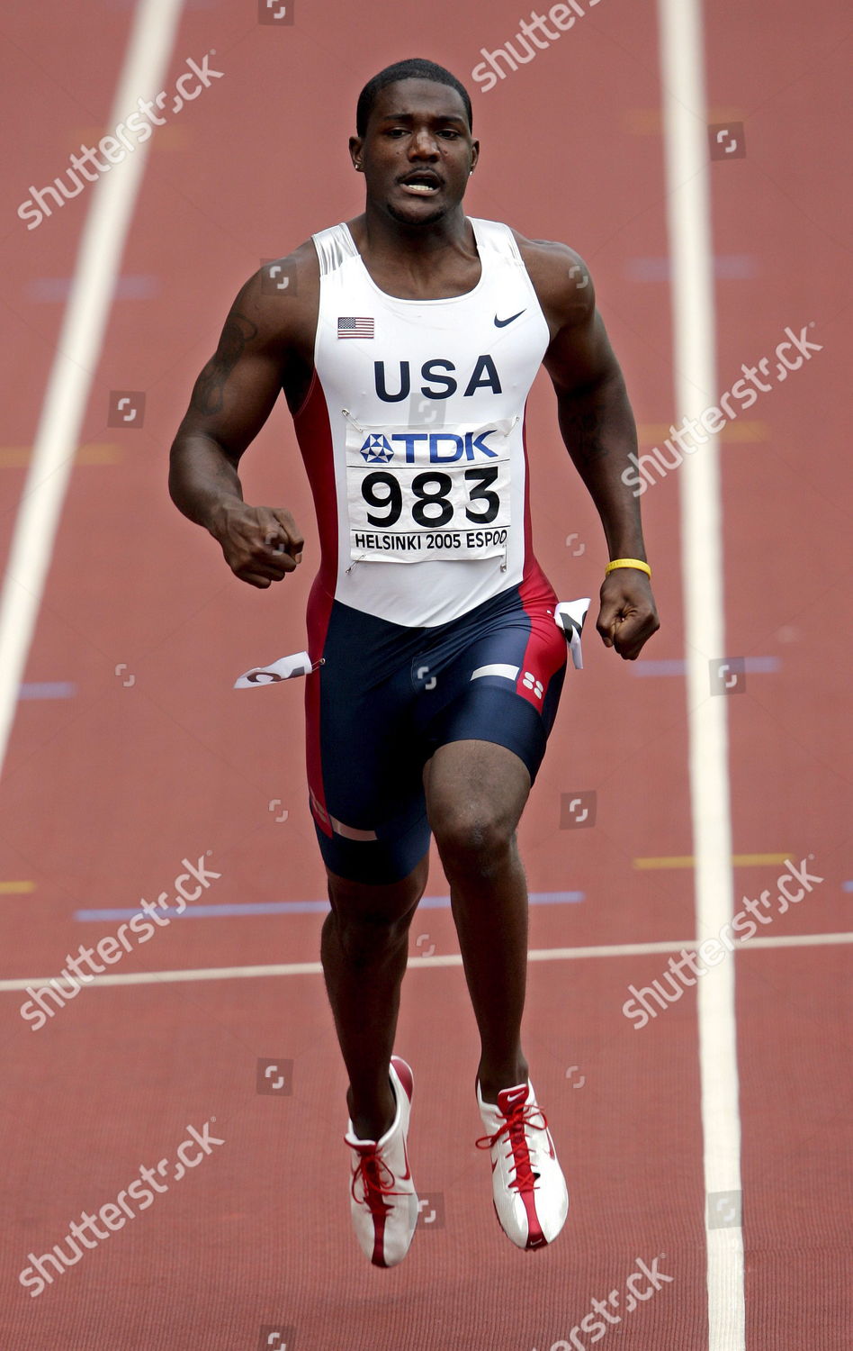 Us Sprinter Justin Gatlin On Track Editorial Stock Photo - Stock Image ...