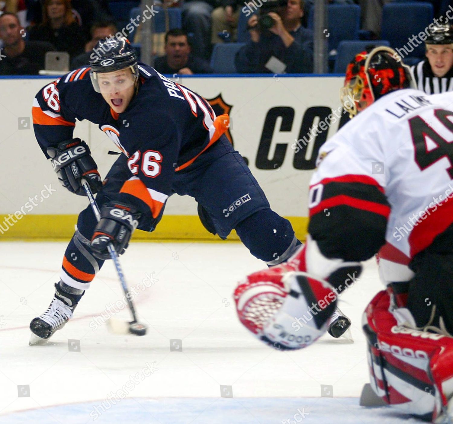 New York Islanders Jason Wiemer Takes Editorial Stock Photo - Stock ...