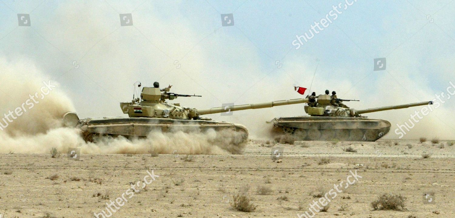 Iraqi Tanks Move Forward During Live Editorial Stock Photo - Stock ...