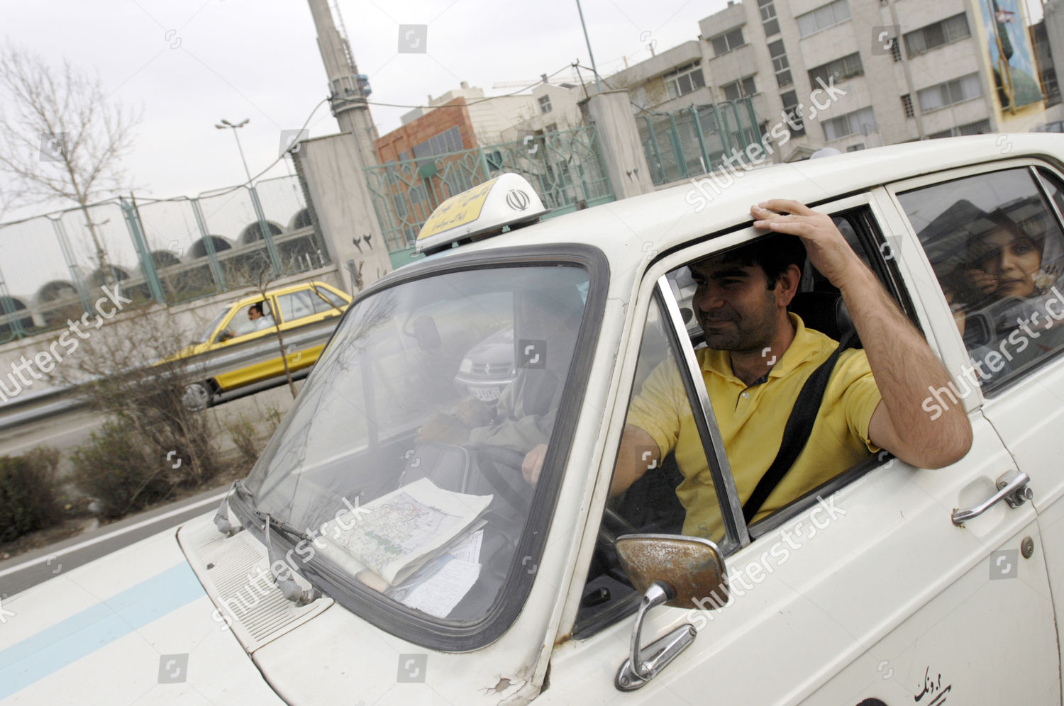 Paykan Taxi Female Passenger Tehran Iran Editorial Stock Photo - Stock ...