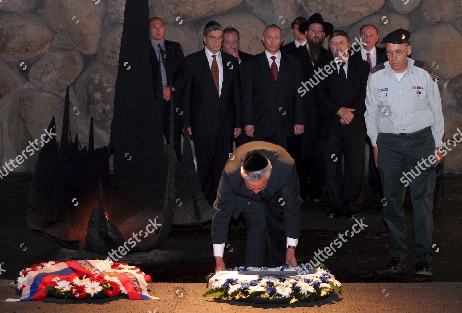 Russian President Vladimir Putin Stands Behind Editorial Stock Photo ...
