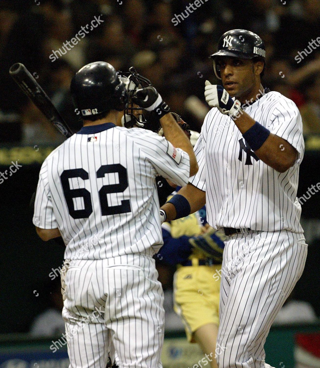 Ny Yankees Infielder Tony Clark Celebrates Editorial Stock Photo ...