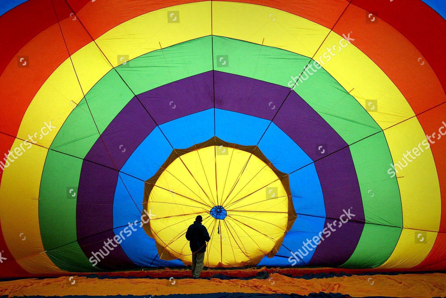 One Balloonists Checks Vent His Balloon Editorial Stock Photo - Stock ...