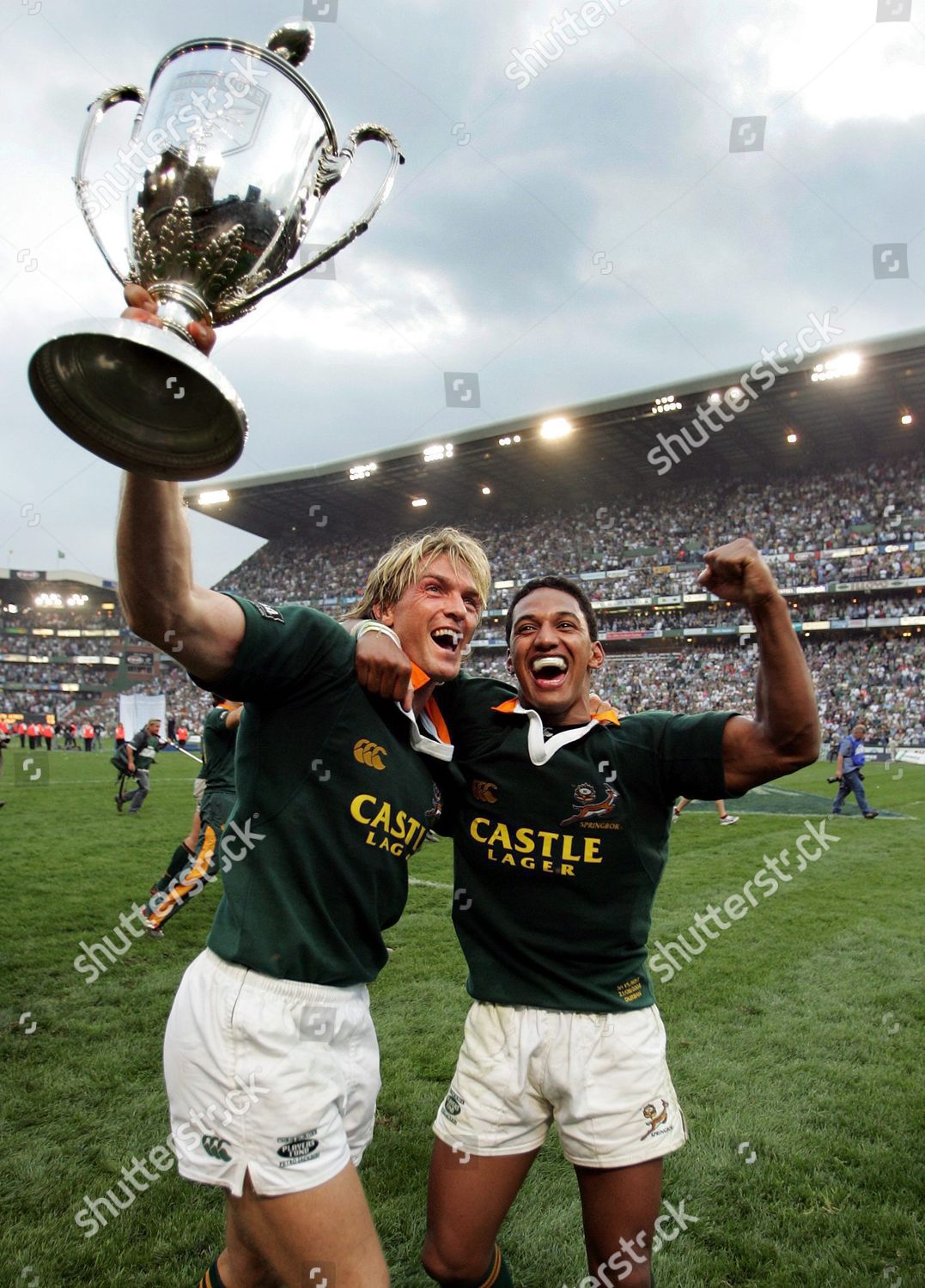Springbok Players Percy Montgomery L Breyton Editorial Stock Photo ...