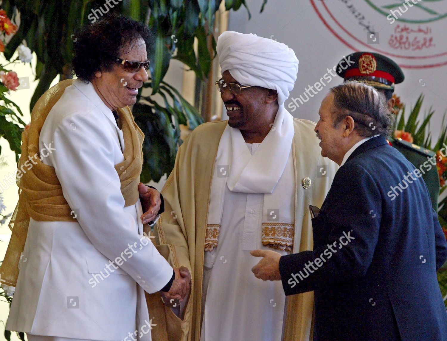 Libyan Leader Muammar Gaddafi L Algerian Editorial Stock Photo - Stock ...
