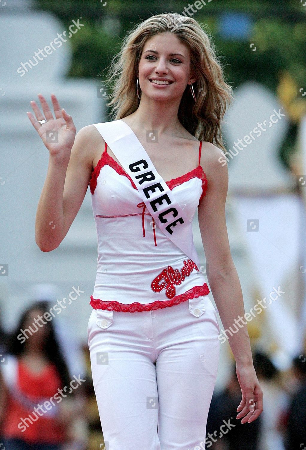 Evangelia Aravani Greeces Miss Universe 2005 Editorial Stock Photo ...