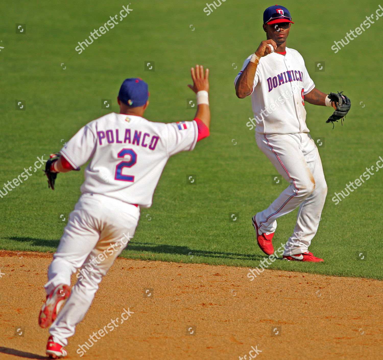 Dominican Republics Placido Polanco L Reacts Editorial Stock Photo ...