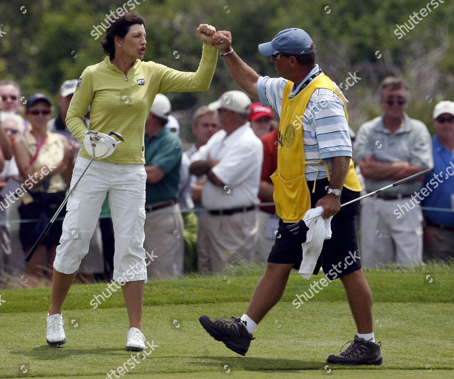 Julie Inkster Us Celebrates Caddie Worth Editorial Stock Photo - Stock ...