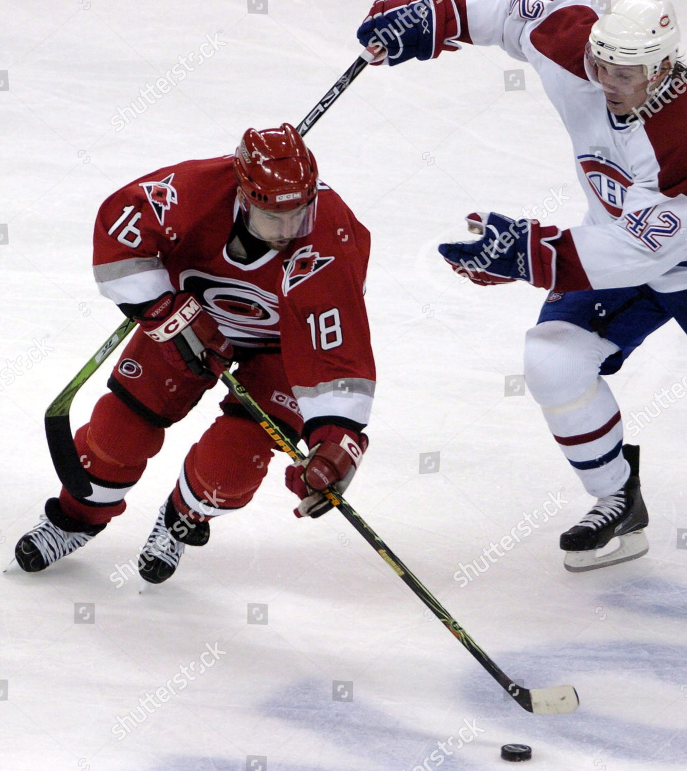 Carolina Hurricanes Mark Recchi L Montreal Editorial Stock Photo ...