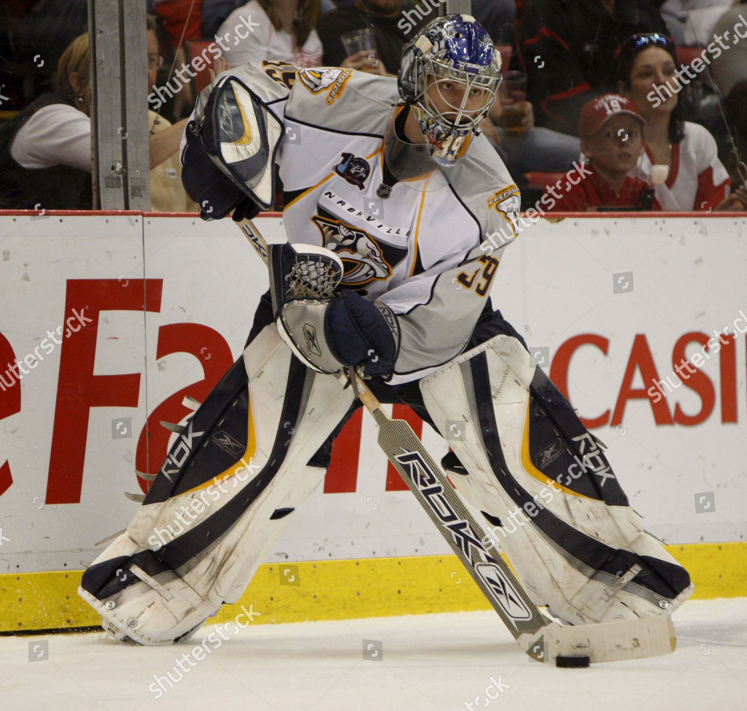 Nashville Predators Goalie Dan Ellis During Editorial Stock Photo ...