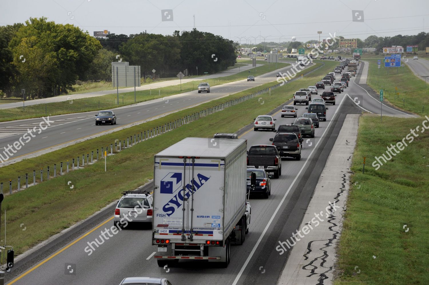 Westbound Lanes Us Interstate 10 Near Editorial Stock Photo - Stock ...