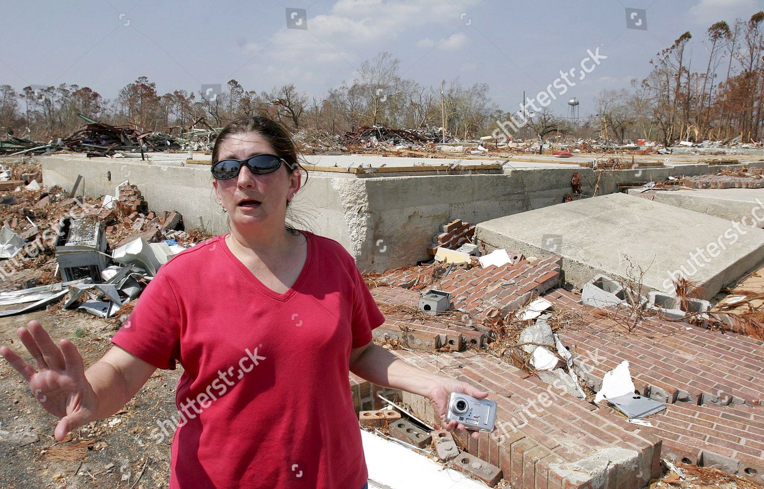Waveland Resident Rhonda Aime Gamble Stands Editorial Stock Photo ...