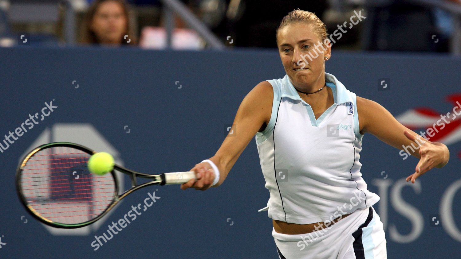 Mara Santangelo Italy Hits Forehand Return Editorial Stock Photo ...