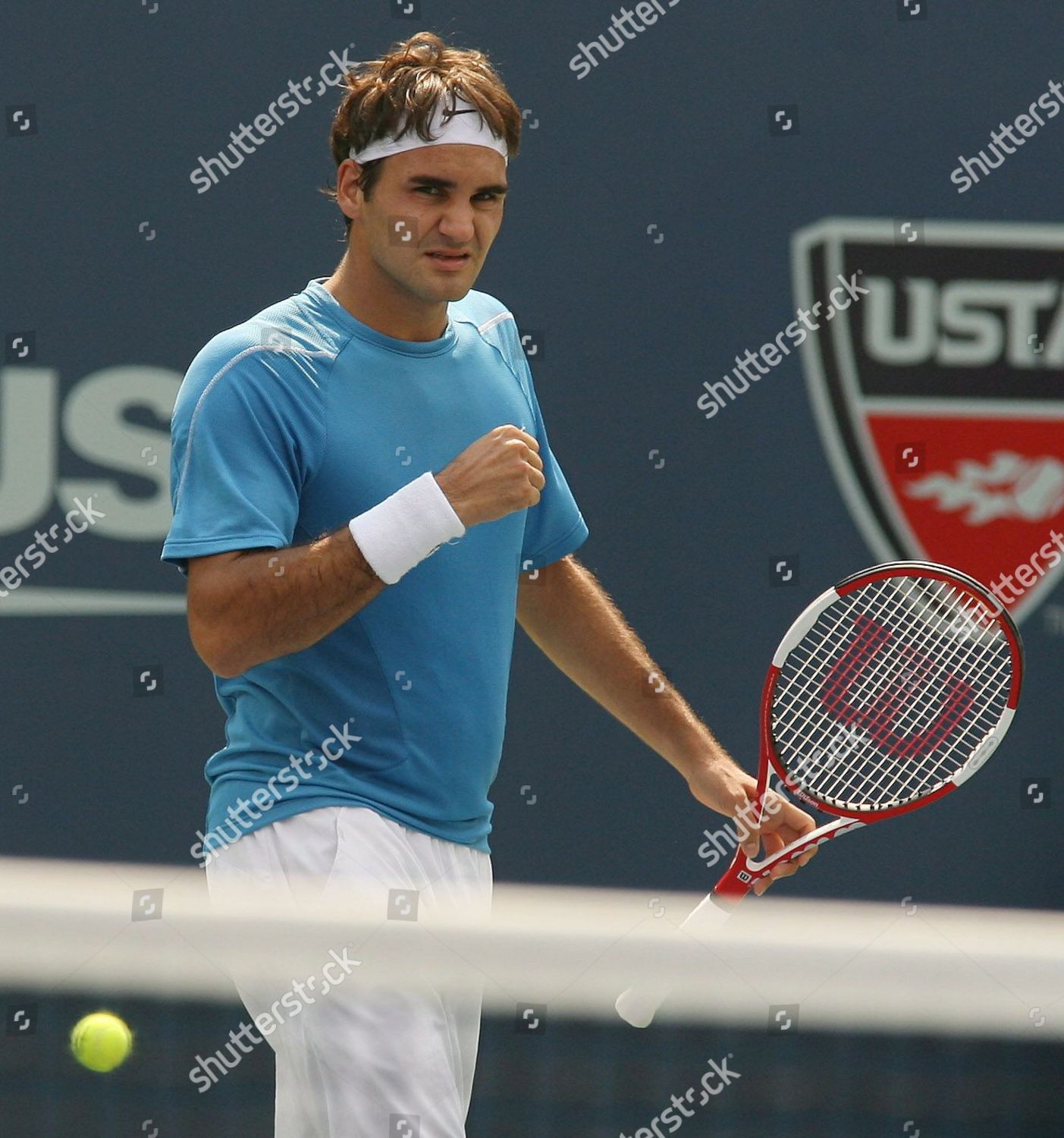 Roger Federer Switzerland Pumps His Fist Editorial Stock Photo - Stock ...