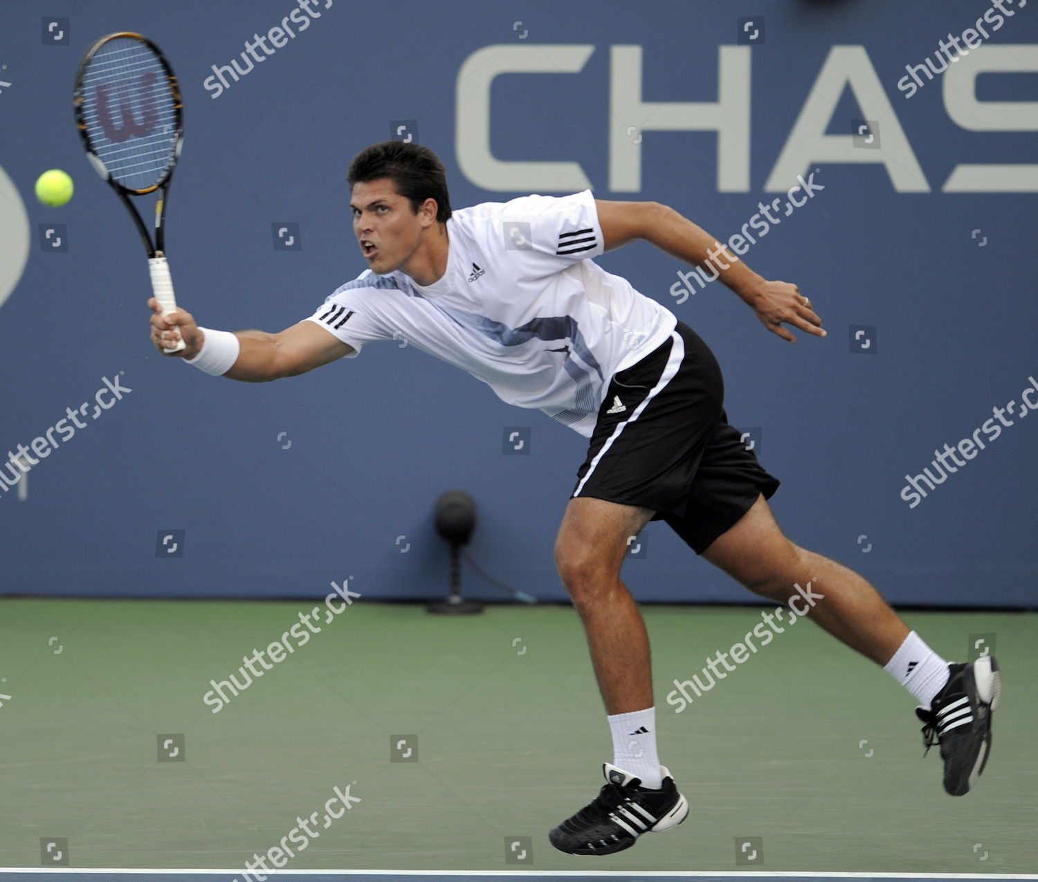 Taylor Dent Us Hits Return Against Editorial Stock Photo - Stock Image ...