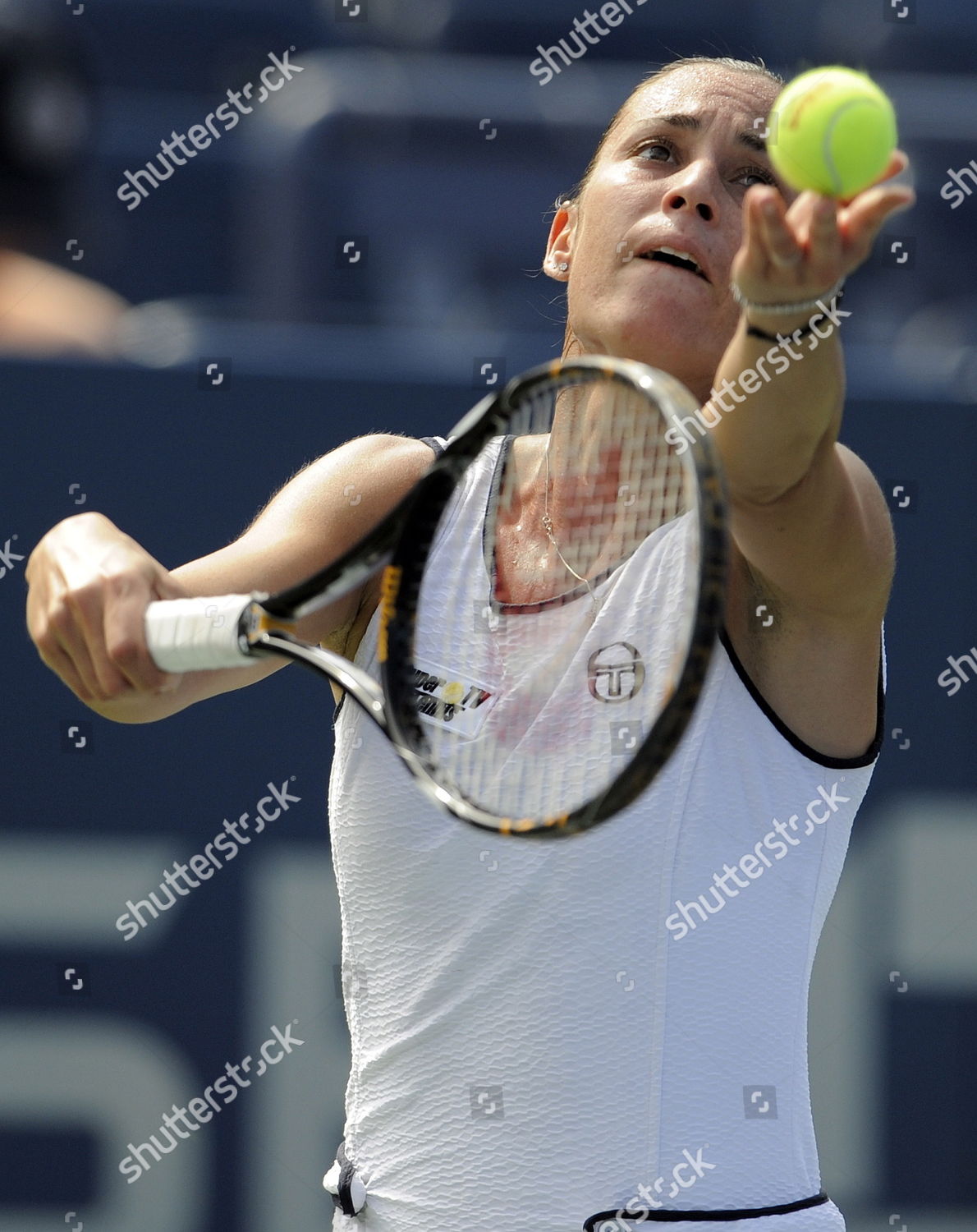 Flavia Pannetta Italy Serves Against Aleksandra Editorial Stock Photo ...