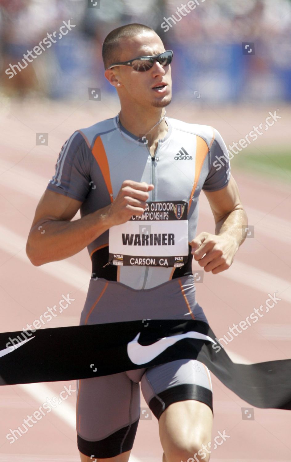 Us Sprinter Jeremy Wariner Comes Across Editorial Stock Photo - Stock ...