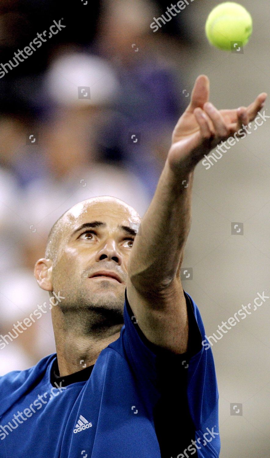 Andre Agassi Us Prepares Serve James Editorial Stock Photo - Stock ...
