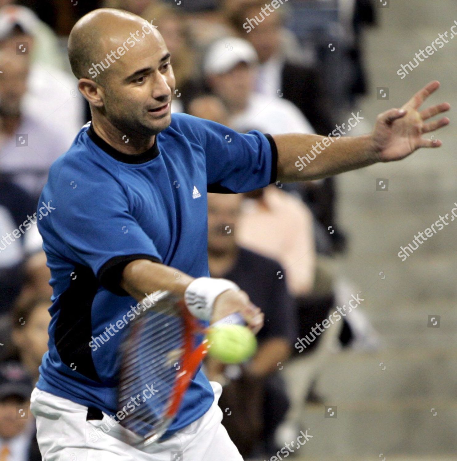 Andre Agassi Us Hits Forehand Return Editorial Stock Photo - Stock ...