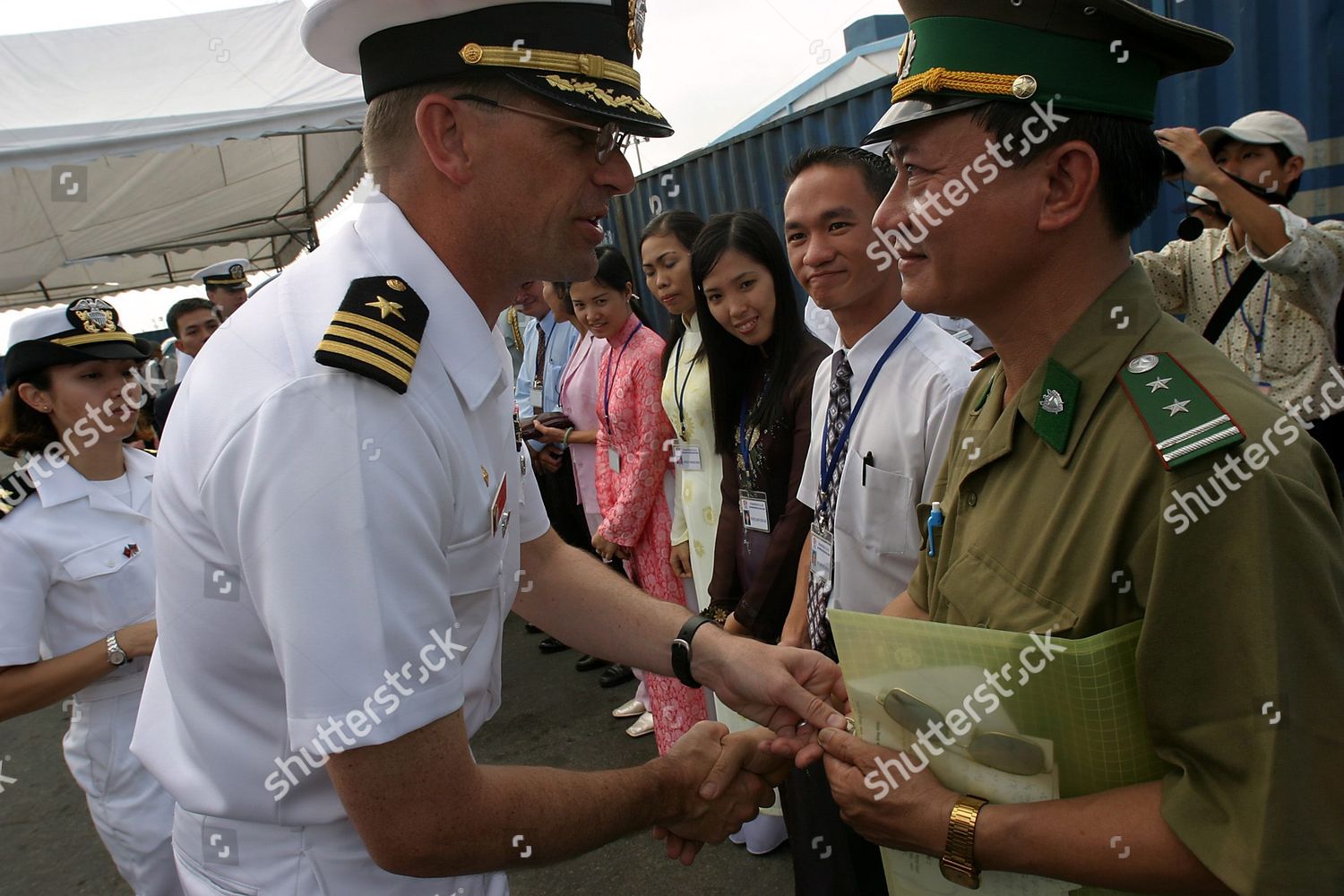 Commander Richard Rogers Bids Farewell Vietnamese Editorial Stock Photo ...