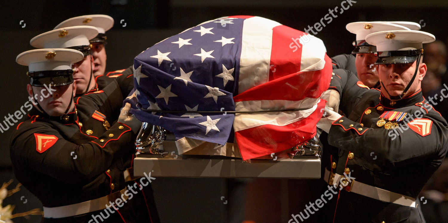 Us Marines Pallbearers Bring Carry Casket Editorial Stock Photo - Stock ...